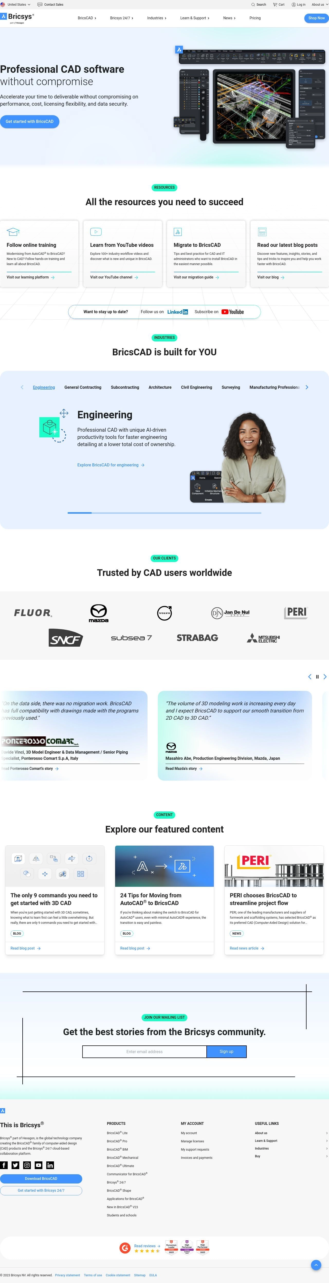 BricsCAD Traffic Analytics & Market Insights | B2BSaaS.com