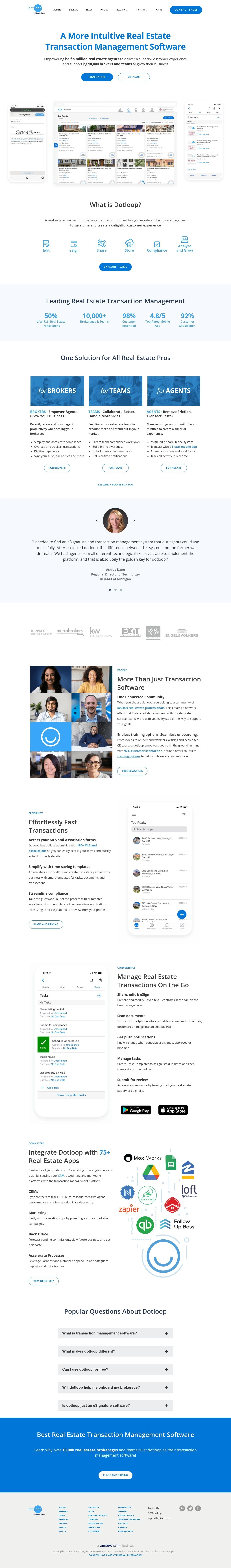 dotloop Traffic Analytics & Market Insights | B2BSaaS.com