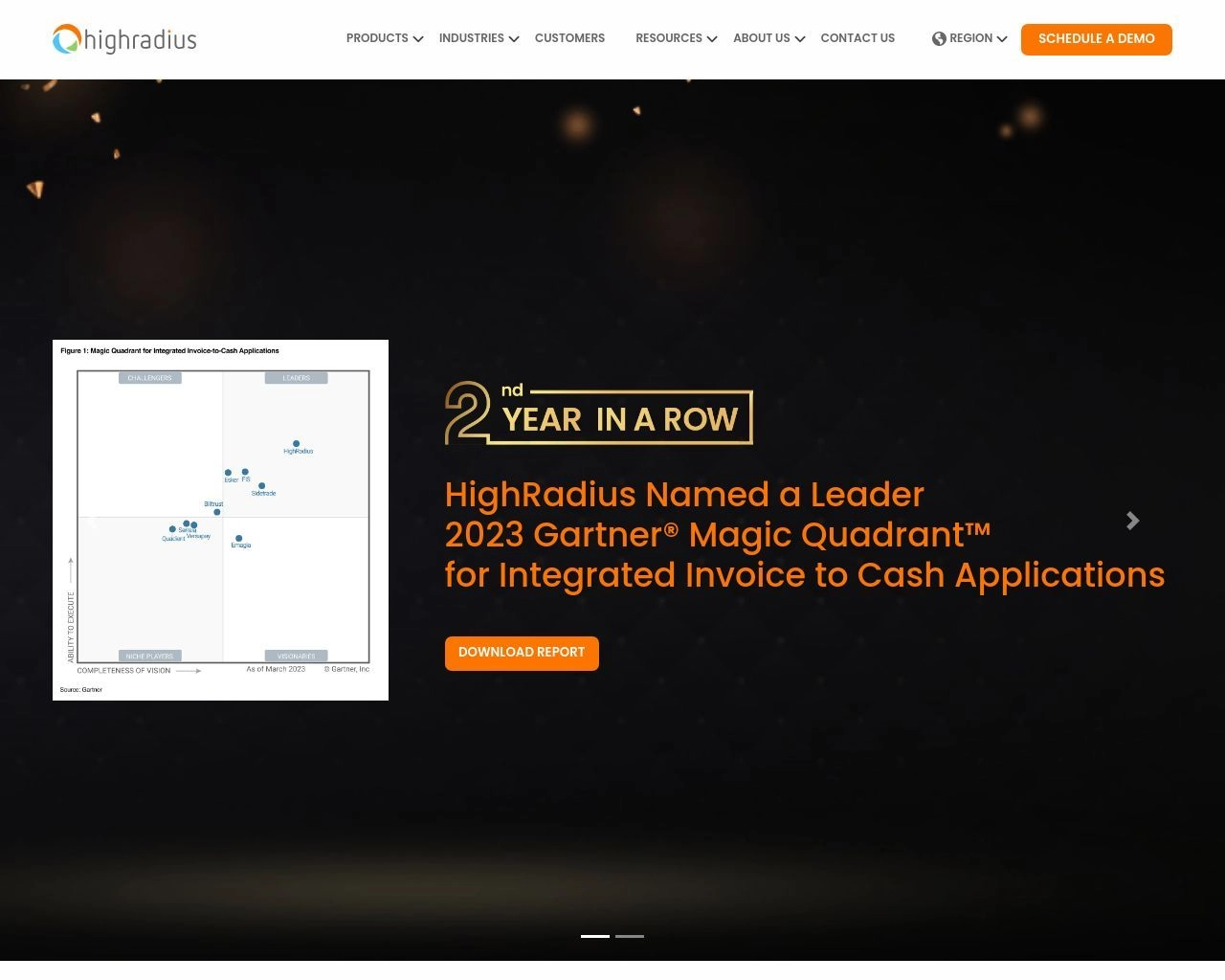 HighRadius Traffic Analytics & Market Insights | B2BSaaS.com