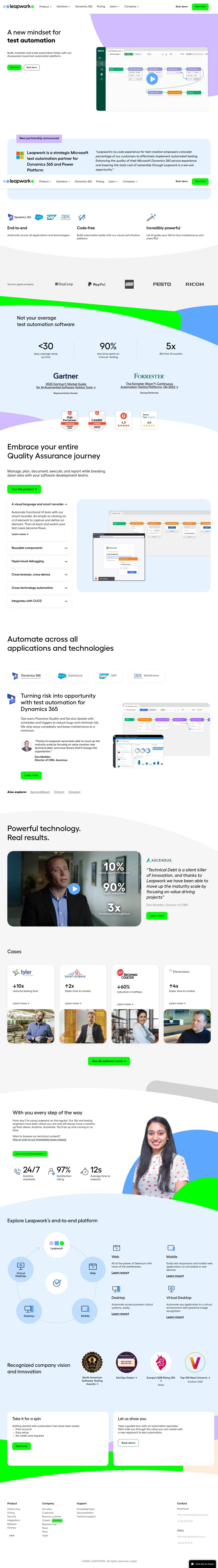 Leapwork Traffic Analytics & Market Insights | B2BSaaS.com