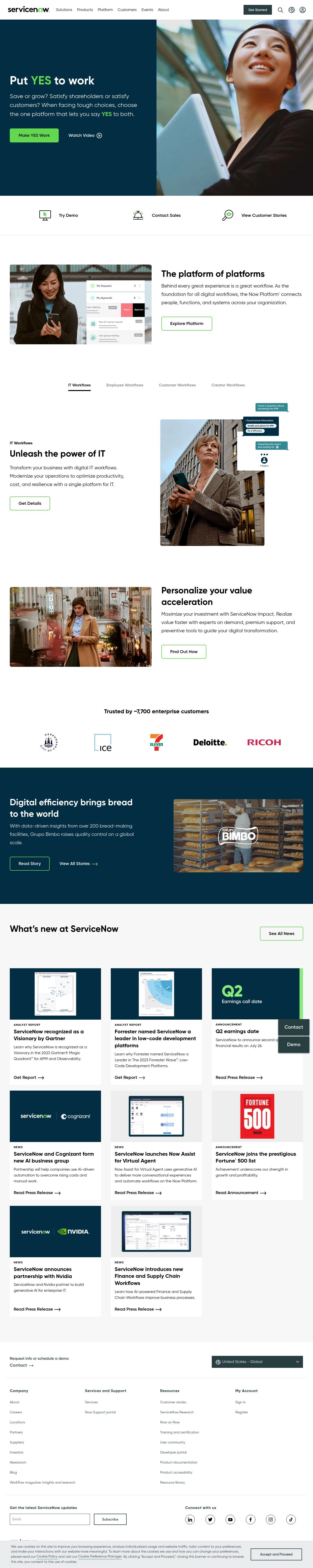 ServiceNow Now Platform Traffic Analytics & Market Insights | B2BSaaS.com