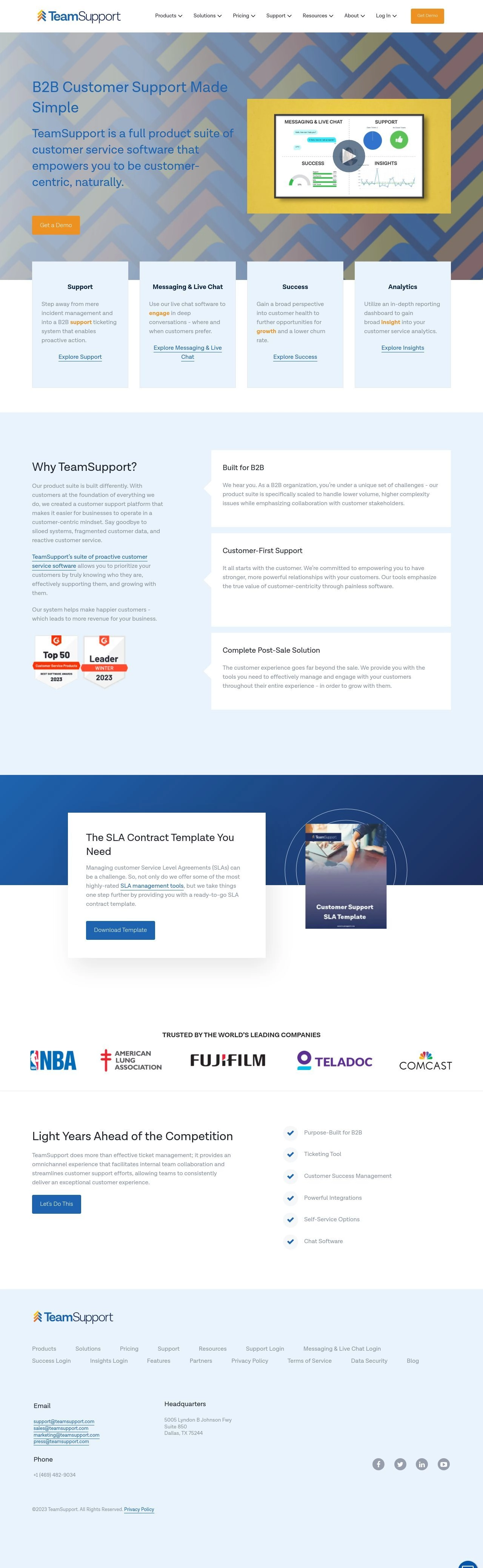 TeamSupport Traffic Analytics & Market Insights | B2BSaaS.com