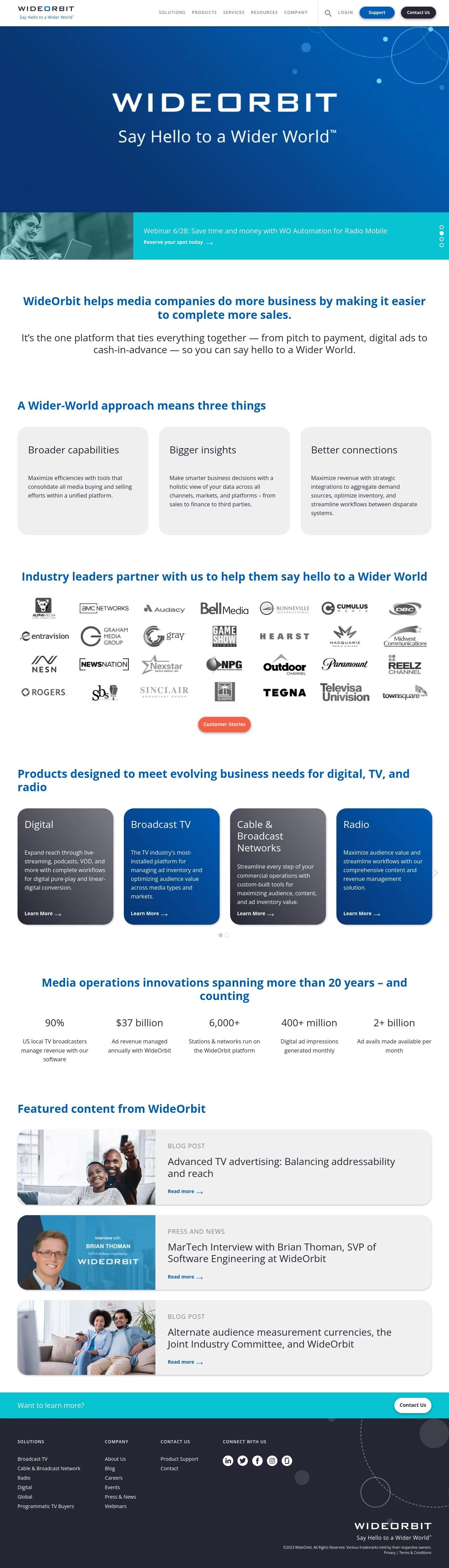 WideOrbit Traffic Analytics & Market Insights | B2BSaaS.com