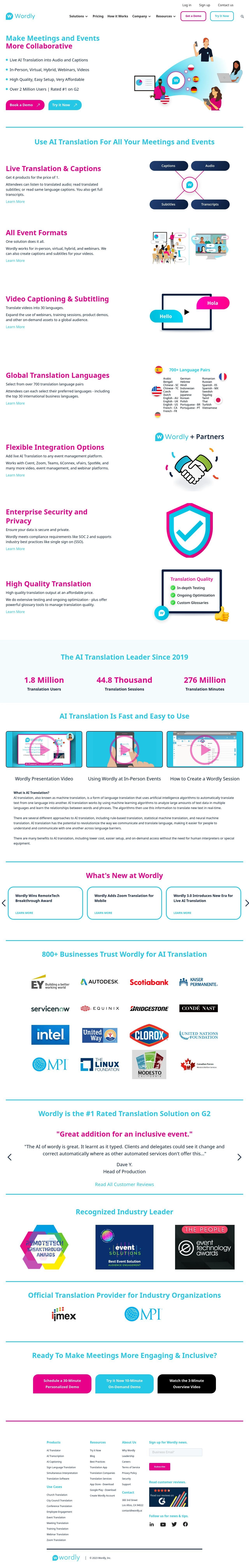 Wordly AI-Powered Interpretation Traffic Analytics & Market Insights ...